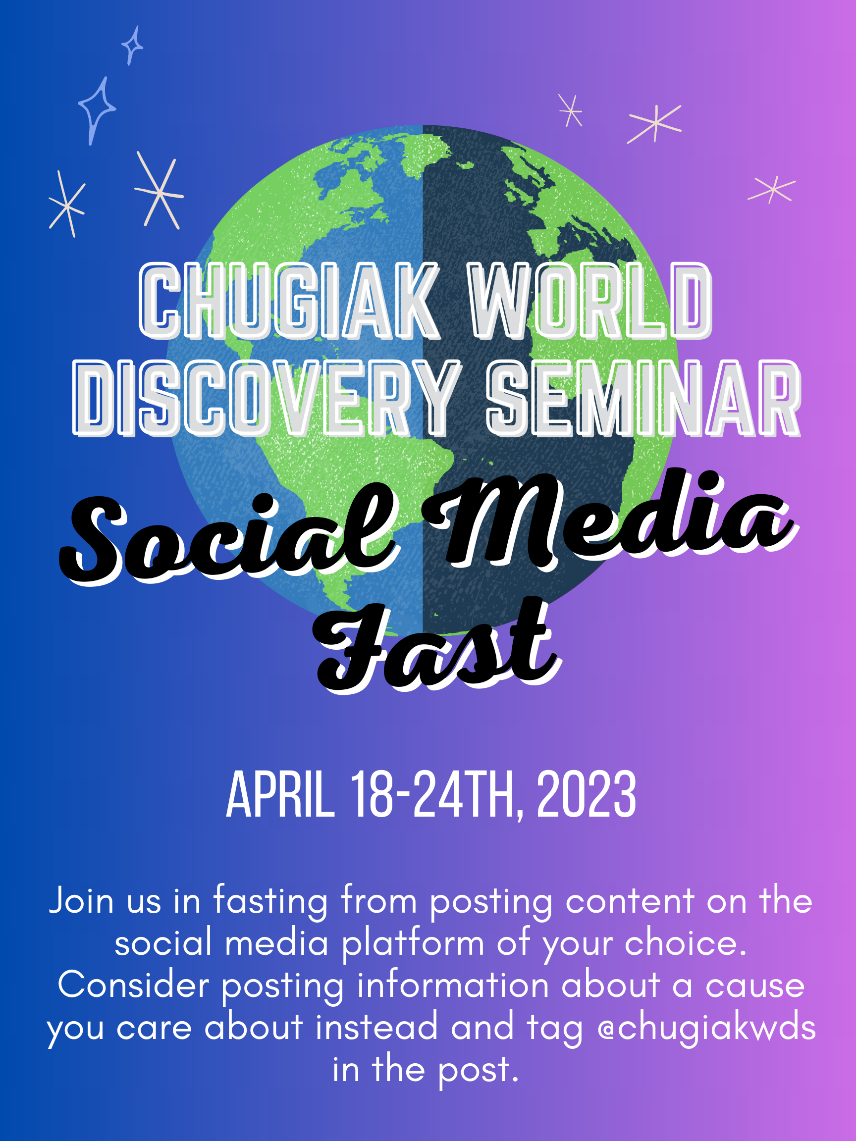 Upcoming WDS Events – Chugiak World Discovery Seminar Program