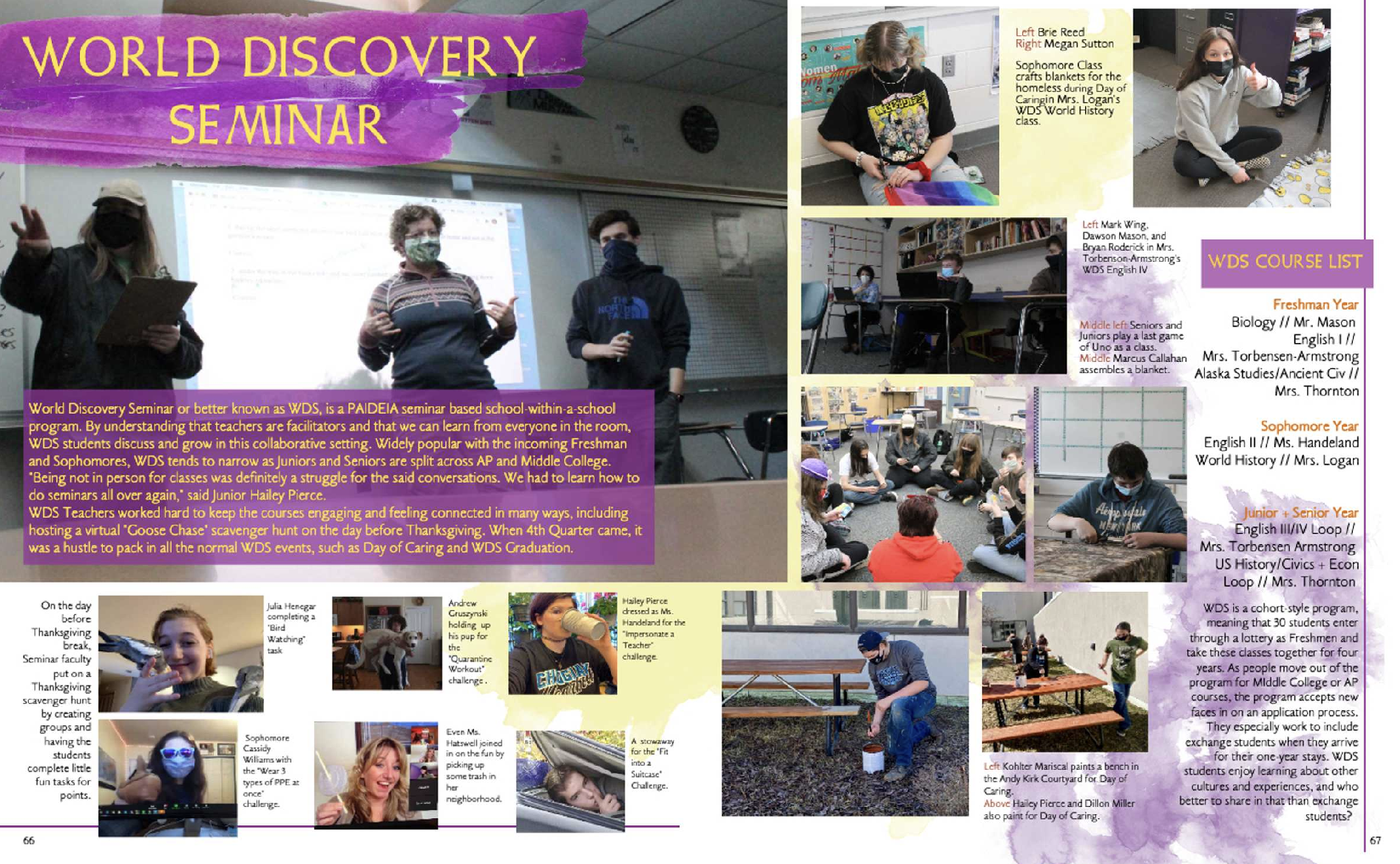 WDS Yearbook Spreads through the years – Chugiak World Discovery ...